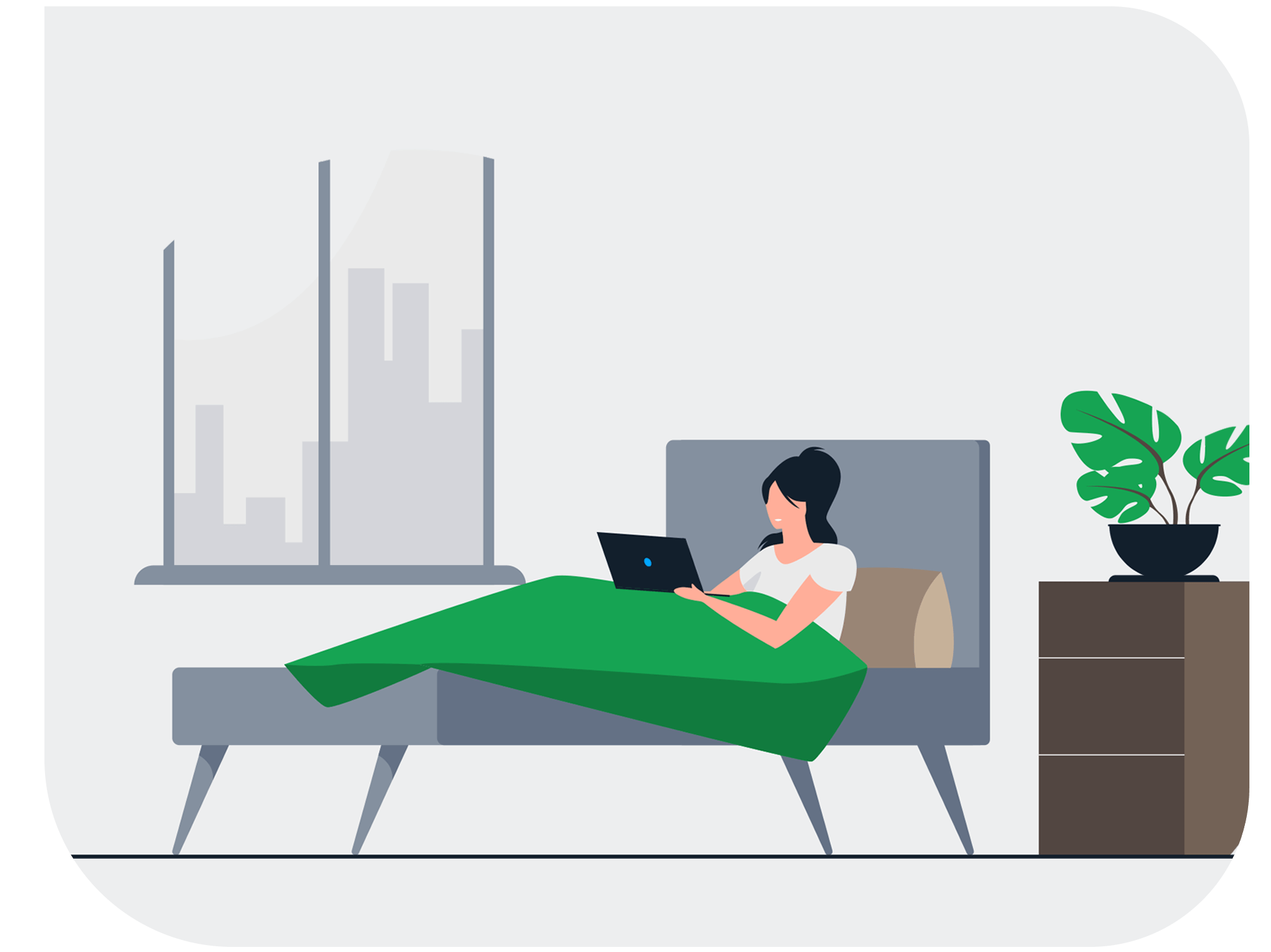 Postura correcta para trabajar frente a la computadora